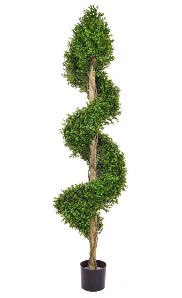 Spiral Boxwood Topiary Tree 150cm Outdoor Quality - Artificial Green